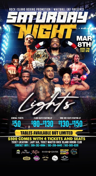 Vershaun Lee vs. Courtney Brown, Saturday Night Lights | Boxing Bout ...
