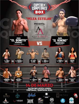 Julio Cesar Mendoza vs. Leonardo Martinez, Capital de Campeones Box ...