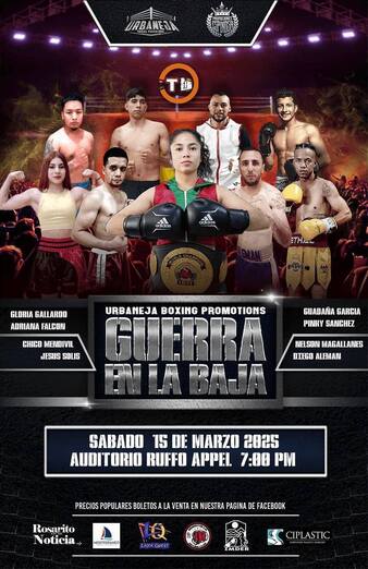 Gloria Gallardo vs. Maria Garcia, Guerra en la Baja | Boxing Bout ...