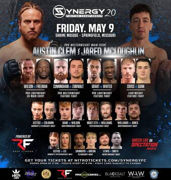Synergy Fc 20: Clem Vs. Mcloughlin | Mma Event | Tapology
