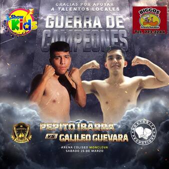 Carlos Rafael Martinez vs. Jose Angel Saucedo, Guerra de Campeones ...