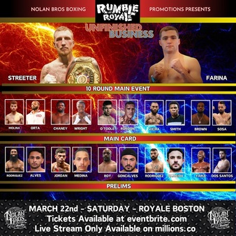 Rumble at the Royale: Unfinished Business | Boxing Event | Tapology