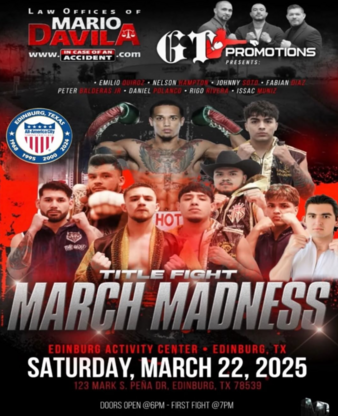 Rigoberto Rivera vs. Francisco De Jesus, March Madness | Boxing Bout ...