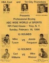 Mike Tyson vs. Jesse Ferguson, Weaver vs. Williams | Boxing Bout | Tapology
