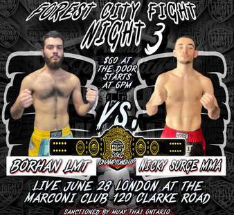 Matt Bologna vs. Eugene Matei, Forest City Fight Night 3 | Muay Thai ...