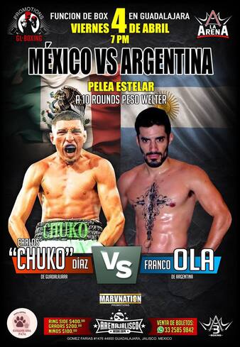 Funcion de Box: Mexico vs Argentina | Boxing Event | Tapology