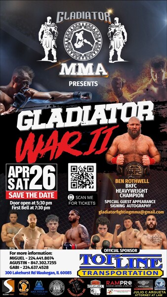 Gladiator Wars 2 | MMA Event | Tapology