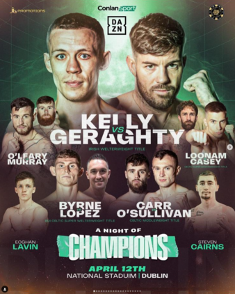 Glenn Byrne vs. Charly Lopez, Kelly vs. Geraghty | Boxing Bout | Tapology