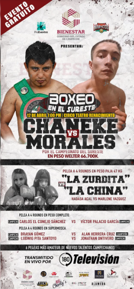 Jose Angel Chan vs. Fermín De la Cruz, Chaneke vs Morales | Boxing Bout | Tapology