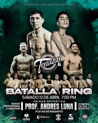 Jose Chavez Compean vs. Emiliano Rodriguez, Batalla en el Ring | Boxing ...