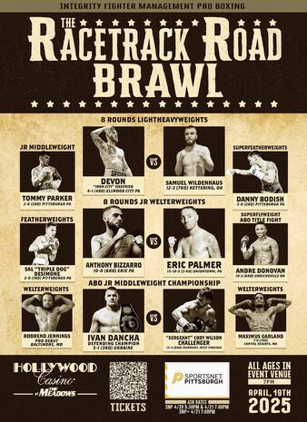 Eric Palmer vs. Anthony Bizzarro, The Racetrack Road Brawl | Boxing ...