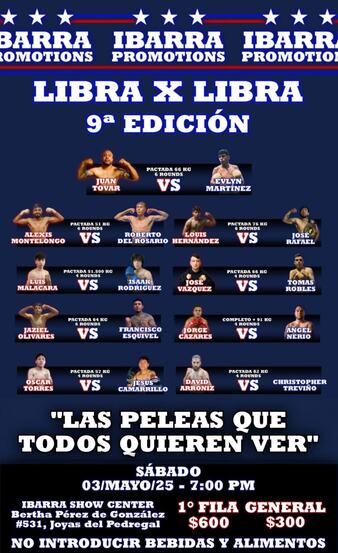 Jorge Alberto Cazares vs. Jesus Angel Nerio, Libra x Libra: Novena ...