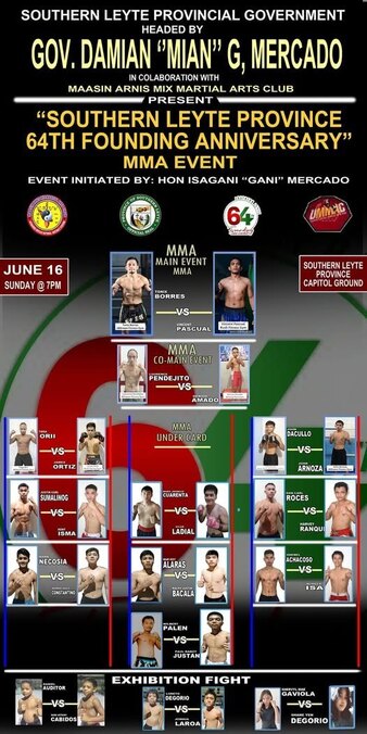 Southern Leyte Province 64th Founding Anniversary | MMA Event | Tapology