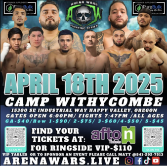 Arena Wars Fighting Series | Boxing Event | Tapology