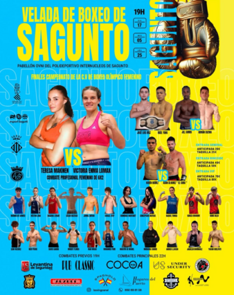 Teresa Makinen vs. Victoria Emma Lomax, Velaeda de Boxeo de Sagunto ...