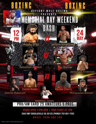 Memorial Day Weekend Bash | Boxing Event | Tapology