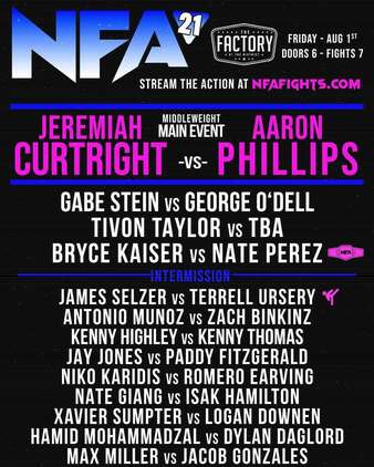 Nemesis Fighting Alliance 21 | MMA & Kickboxing Event | Tapology