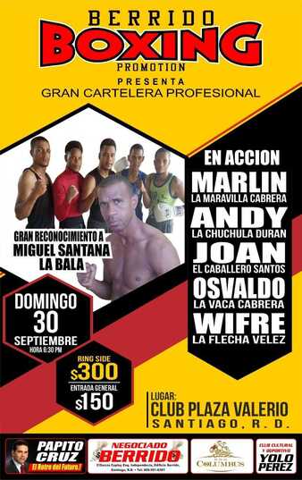 Cabrera vs. Valerio | Boxing Event | Tapology