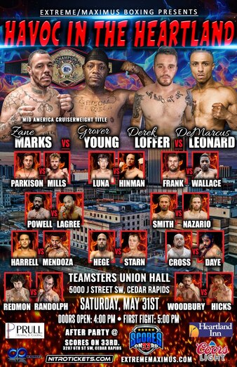 Sean Wallace vs. Sean Frank, Havoc in the Heartland | Boxing Bout ...