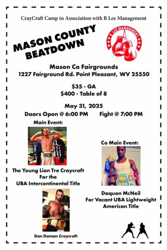 Daniel Craycraft vs. Joshua Nicholas Lamine Diop, Mason County Beatdown ...