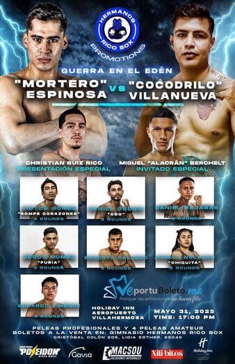 Christian Ruiz vs. Alexander Morales, Guerra en el Eden | Boxing Bout ...