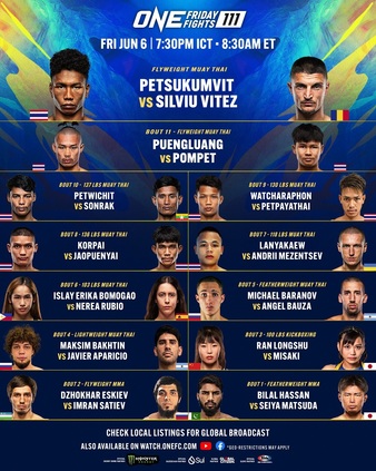 Petwichit Singha Mawynn vs. Sonrak Fairtex, ONE Friday Fights 111 ...