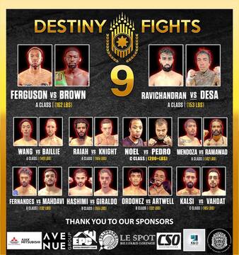Destiny Fights 9 | Muay Thai Event | Tapology