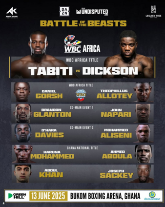 Andrew Tabiti vs. Jacob Dickson, Battle of the Beasts | Boxing Bout | Tapology