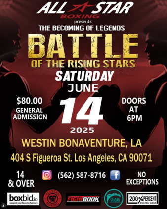 Alexander Topete vs. Bryan Martinez, Battle of the Rising Stars ...