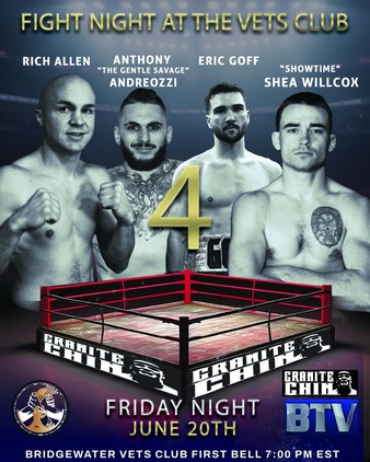 Bernie McDonagh vs. Guilherme da Silva, Fight Night at the Vets Club 4 ...