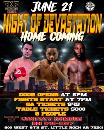 Khendal Moore vs. Kenneth Jamerson, Night of Devastation | Boxing Bout ...