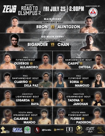 Zeus Fight Night: Road to Olympus 2 | MMA Event | Tapology