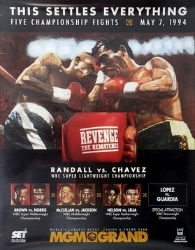 Azumah Nelson vs. Jesse James Leija II, Randall vs. Chavez II | Boxing ...
