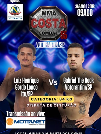 Alejandro Ribeiro vs. Ariel Vieira, Costa Combat 55 | MMA Bout | Tapology