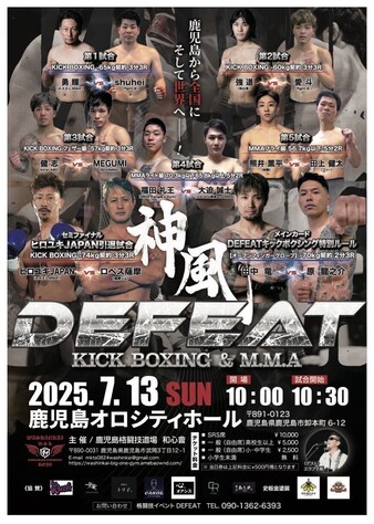 Defeat | Kickboxing & MMA Event | Tapology