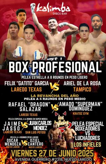 Amado Carreon vs. Jorge Rafael Salazar, Box Profesional | Boxing Bout ...