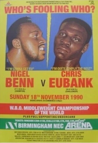Michael Watson vs. Errol Christie, Benn vs. Eubank | Boxing Bout | Tapology