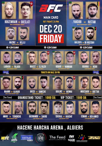 Rustam Serbiev vs. Nizar Yakoubi, Berber FC 9 | MMA Bout | Tapology