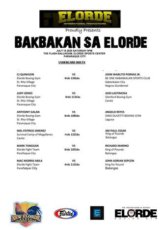 Mac Morris Abila vs. John Adrian Sepcon, Bakbakan sa Elorde | Boxing ...