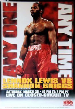 Lennox Lewis vs. Shannon Briggs, Lewis vs. Briggs | Boxing Bout | Tapology
