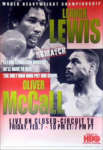 Mervyn Penniston vs. Robbie Wallace, Lewis vs. McCall II | Boxing Bout ...