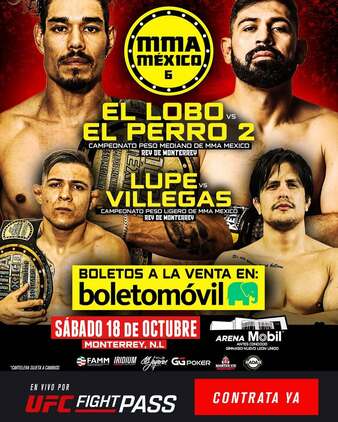 Jair Pérez vs. Miguel Villegas, MMA Mexico 6 | MMA Bout | Tapology