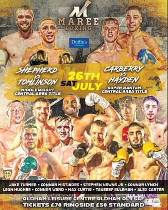 Aaron Hayden vs. Adam Carberry, Shepherd vs. Tomlinson | Boxing Bout ...