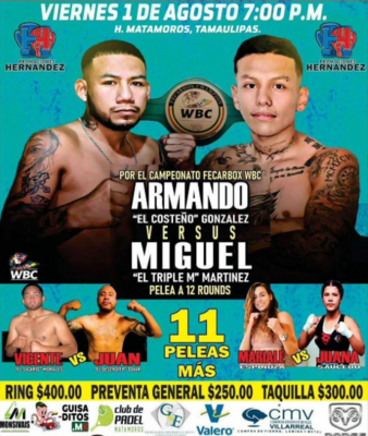 David Hernandez vs. Haniel Monsivais, Boxeo Profesional | Boxing Bout ...