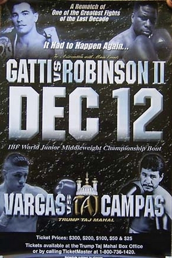 Ivan Robinson vs. Arturo Gatti, Robinson vs. Gatti II | Boxing Bout ...