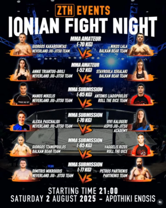 ZTH Events: Ionian Fight Night | Grappling & MMA Event | Tapology