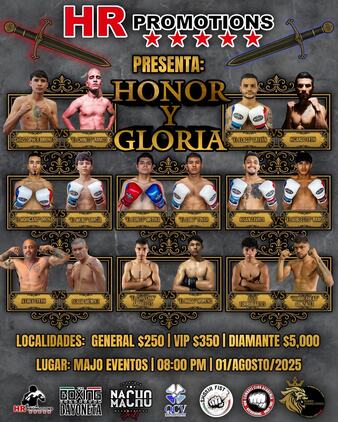 Jeffrey Stern vs. Sergio Mendez, Honor y Gloria | Boxing Bout | Tapology