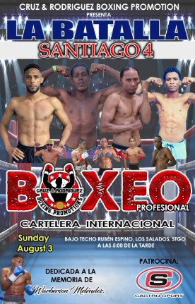 Ronny Manuel Recio vs. Vladimir Heredia Roa, La Batalla de Santiago 4 ...