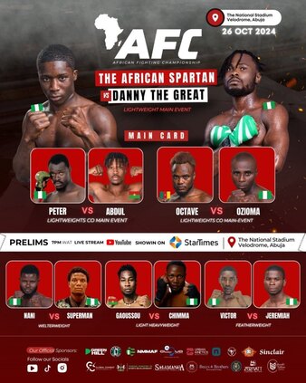Ozioma Orji vs. Ayinda Octave, AFC World Series 1 | MMA Bout | Tapology
