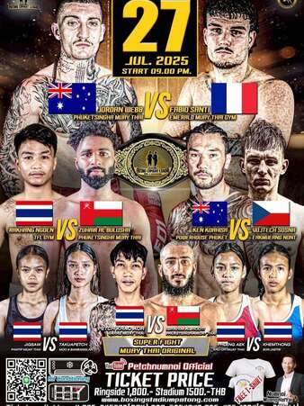 Petchkhao Chere Muay Thai vs. Ibrahim Al Hooti, Patong Combat Night 30 ...